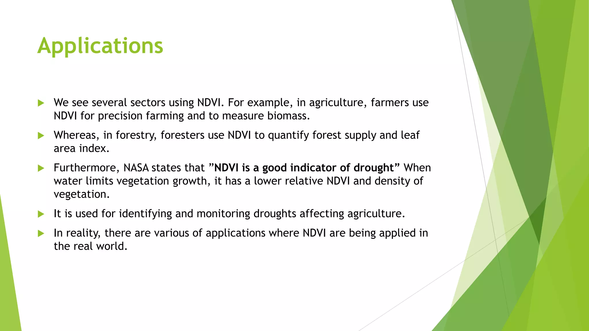 Normalized Difference Vegetation Index | PPTX
