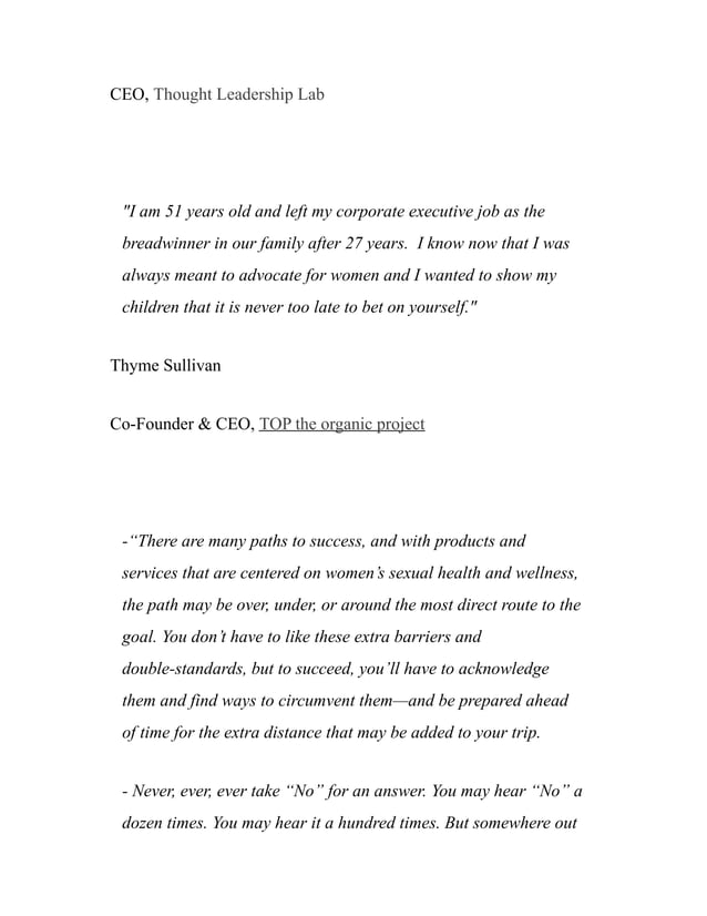 Normalize this women's entrepreneurship | PDF