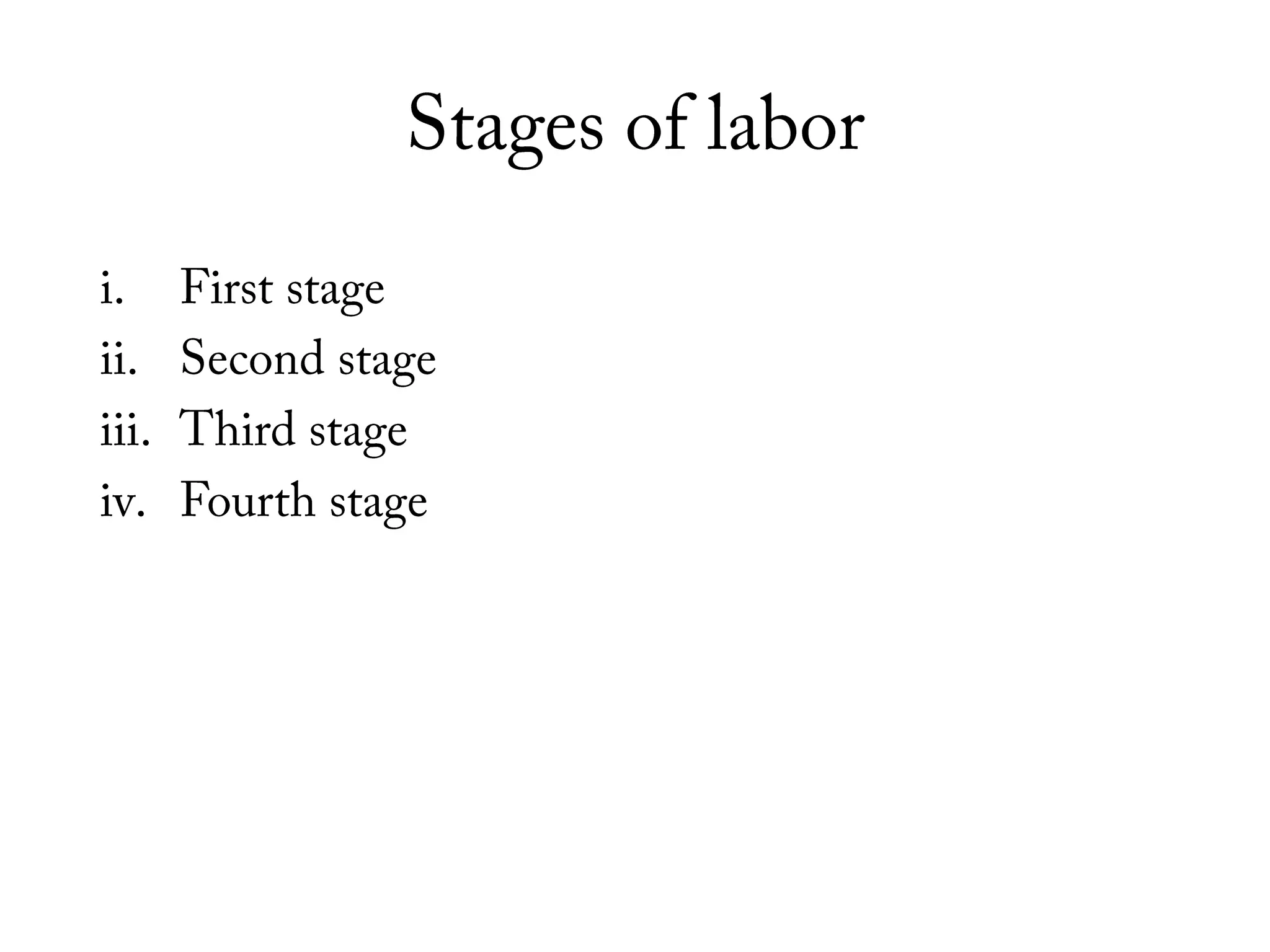 Normal labor and stages of labor | PDF