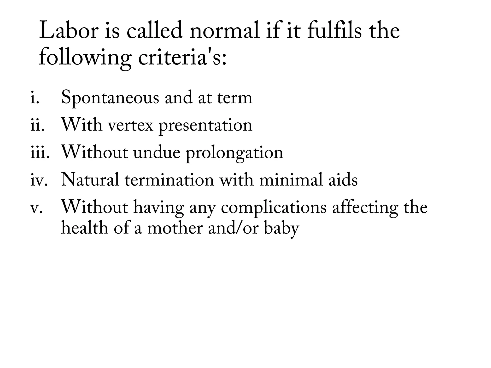 Normal labor and stages of labor | PDF