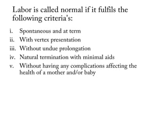 Normal labor and stages of labor | PPT
