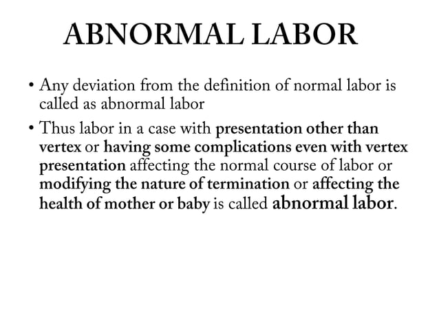 Normal labor and stages of labor | PPT