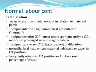 Normal labor | PPTX