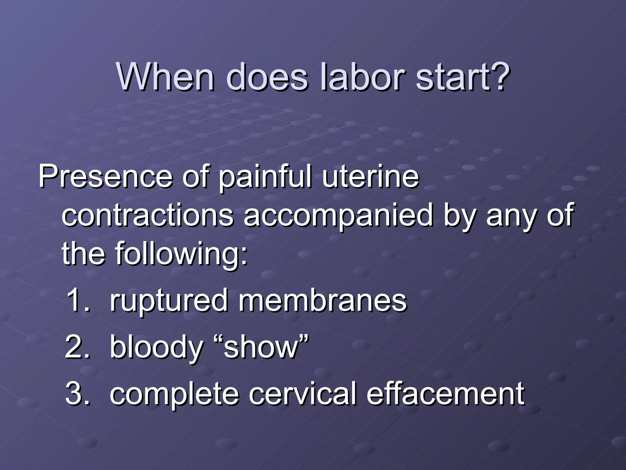 Normal Labor And Delivery | PPT | Pregnancy | Reproductive Health