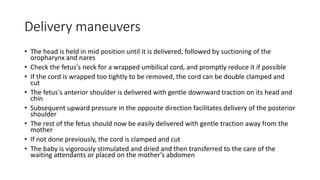 Normal labor and delivery | PPTX