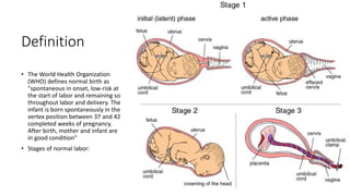 Normal labor and delivery | PPTX