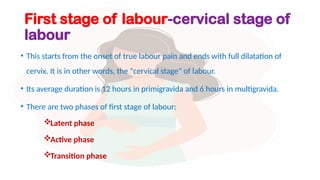 normal labour.pptx labour and its stages | PPTX