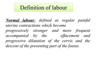 NORMAL LABOUR principles of normal labour | PPT