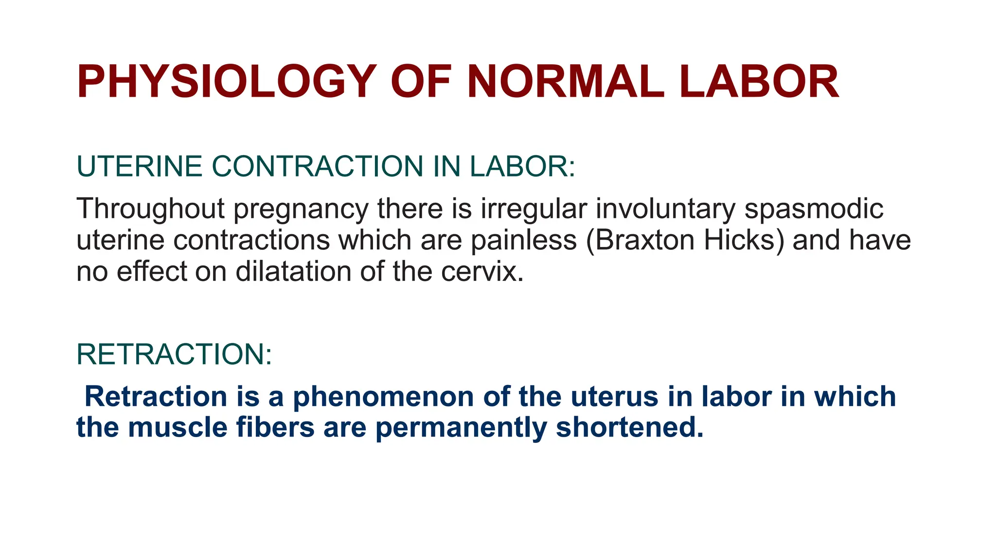 Normal Labour.pdf for 2nd year mbbs gynacs | PDF