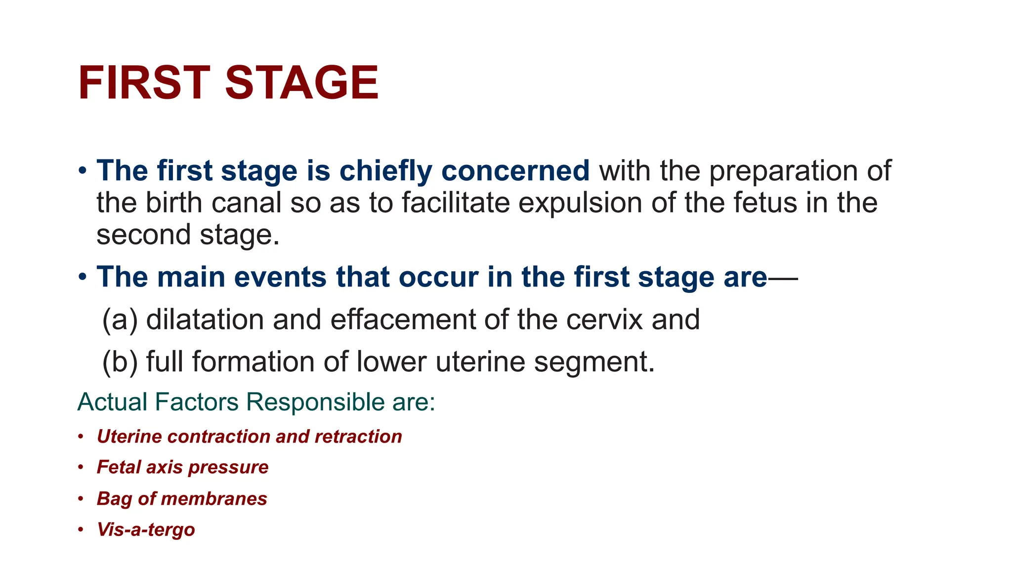 Normal Labour.pdf for 2nd year mbbs gynacs | PDF