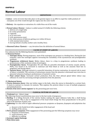 NORMAL LABOUR | PDF