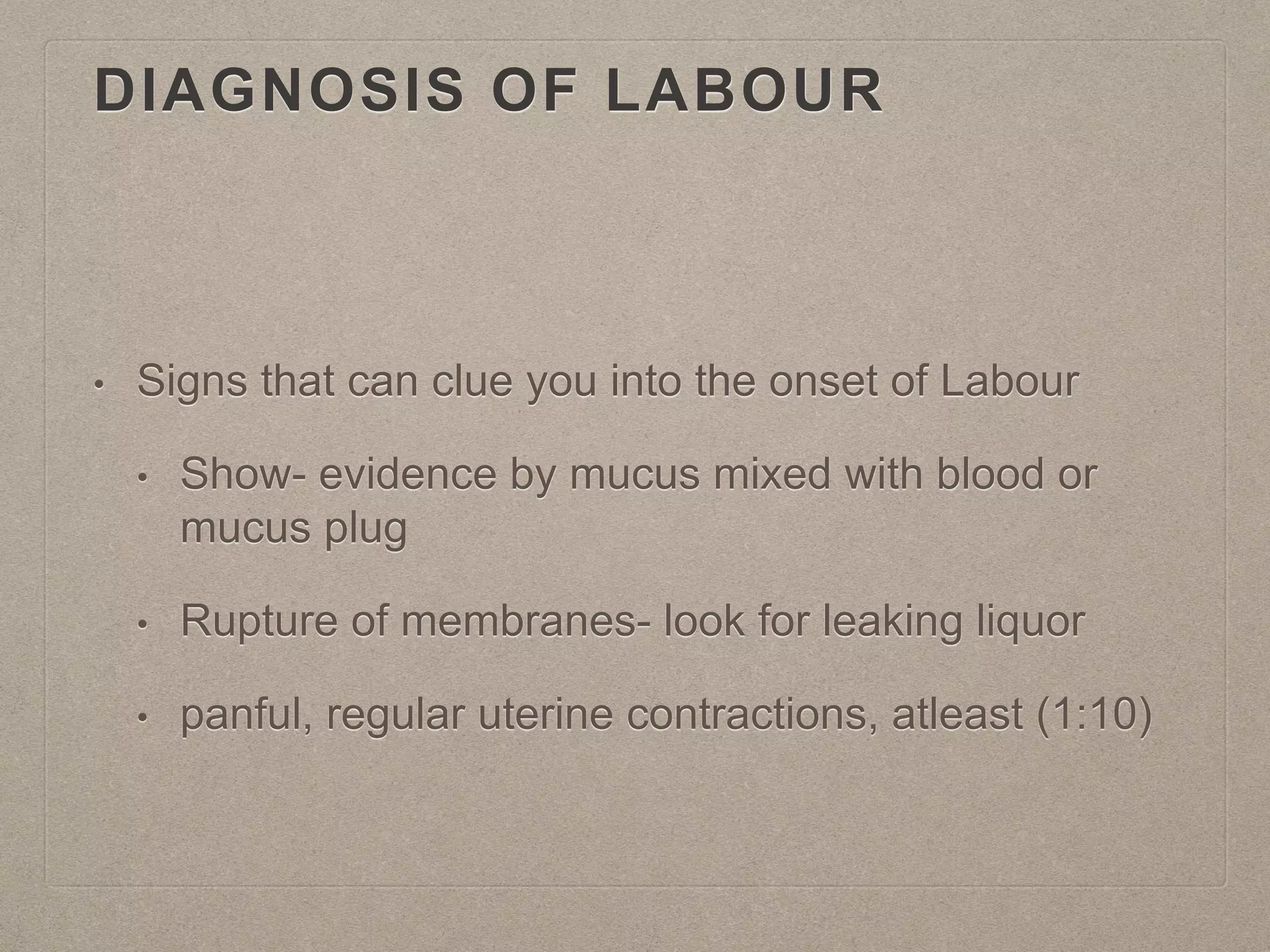 Normal labour and delivery ppt | PPTX