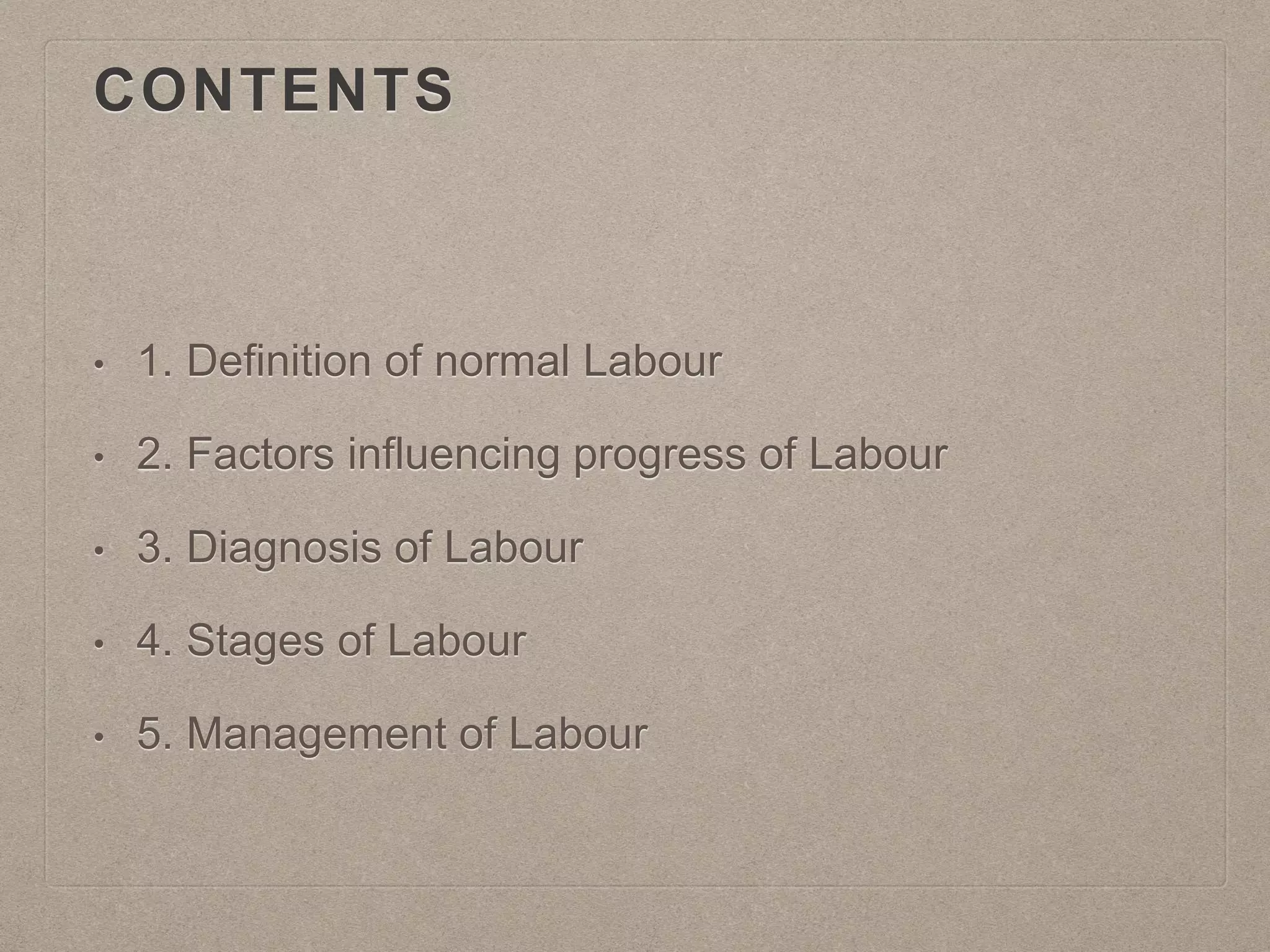 Normal labour and delivery ppt | PPTX