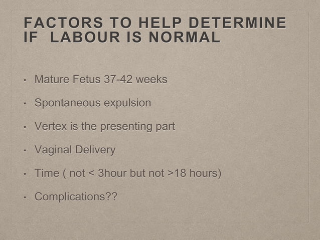 Normal labour and delivery ppt | PPTX | Pregnancy | Reproductive Health