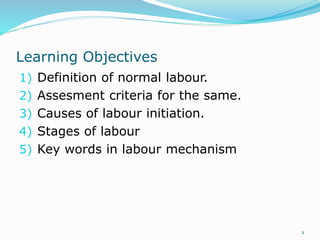 Normal labour intro | PPTX