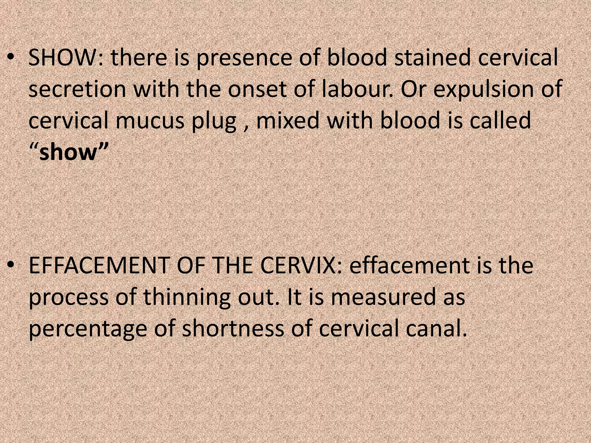 Normal Labour & Nursing Management of First stage of Labour | PPTX