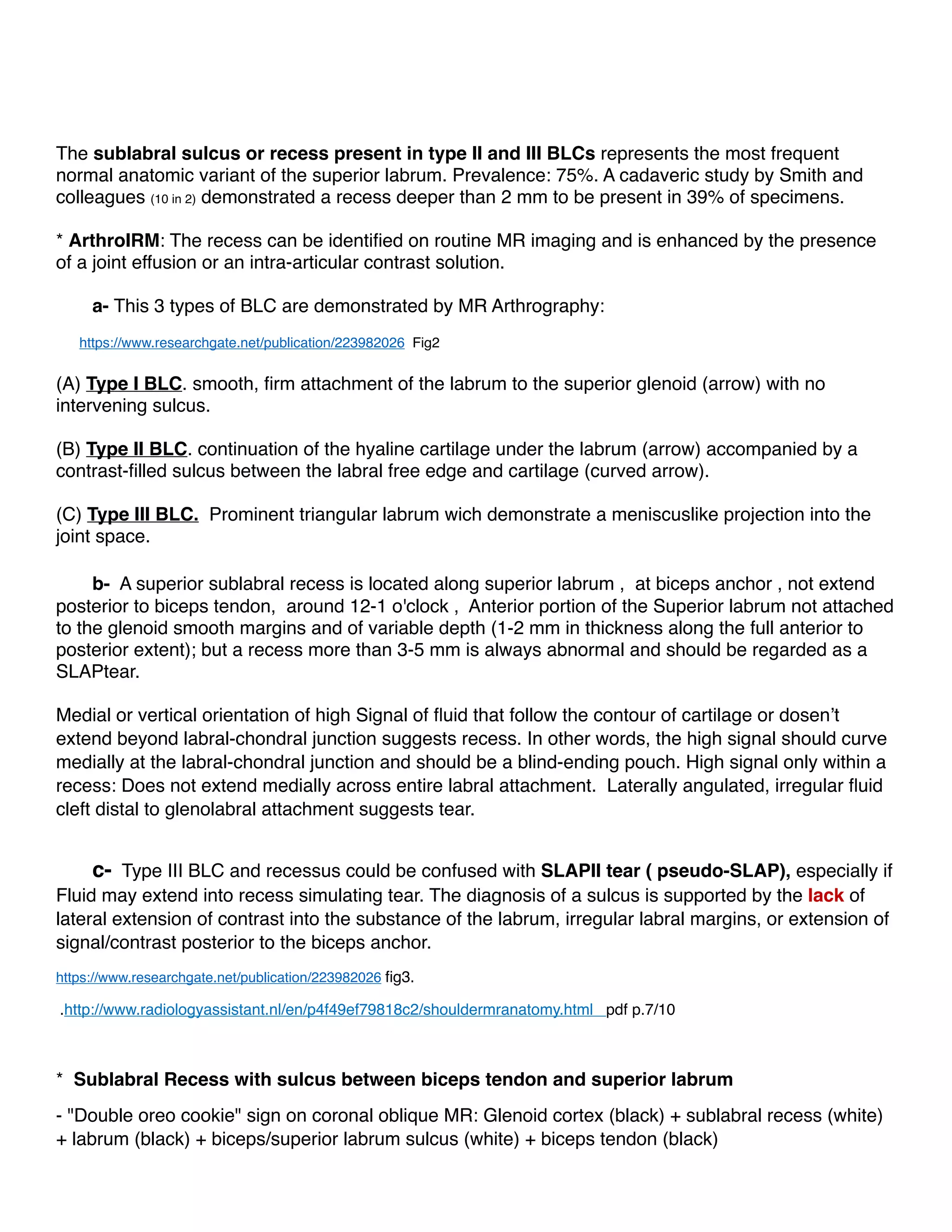 Normal Labral Variants - Walif Chbeir | PDF
