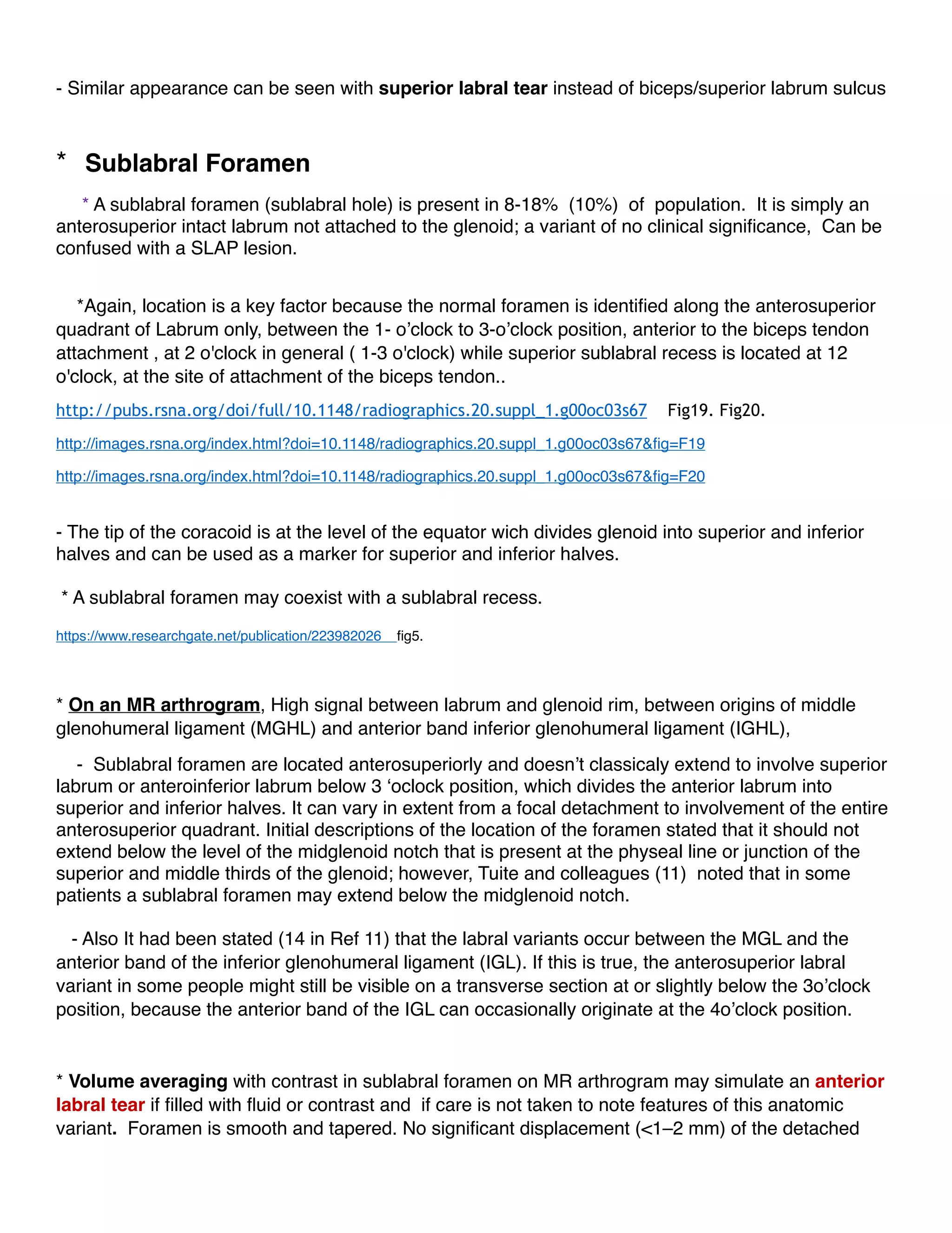 Normal Labral Variants - Walif Chbeir | PDF