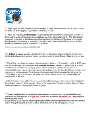 Normal Labral Variants - Walif Chbeir | PDF
