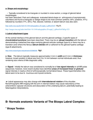 Normal Labral Variants - Walif Chbeir | PDF