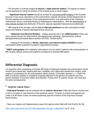 Normal Labral Variants - Walif Chbeir | PDF