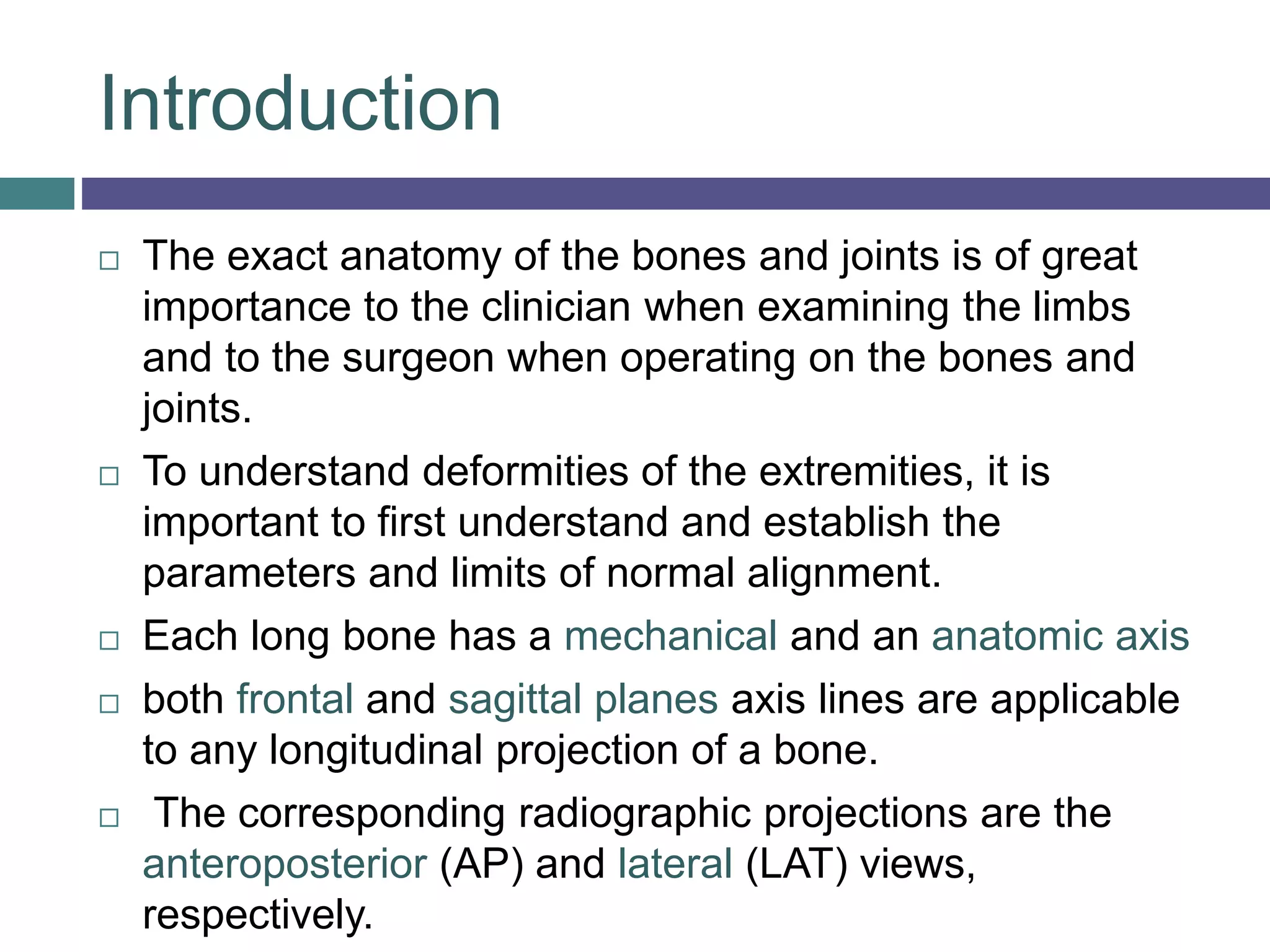 Normal limb alignment | PPTX