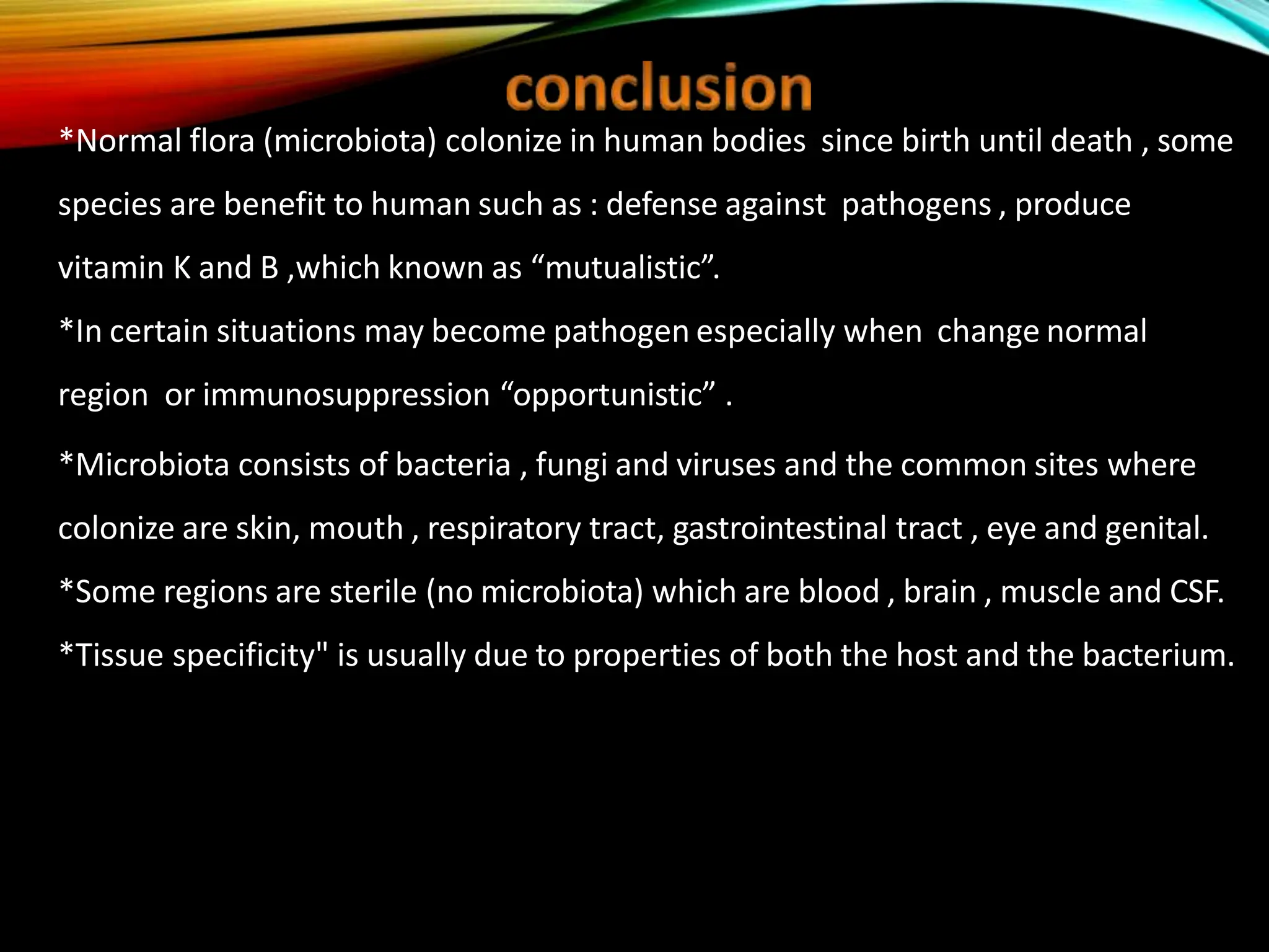 NORMAL HUMAN MICROBIOTA AND TYPES OF MICROBIOTA | PPTX