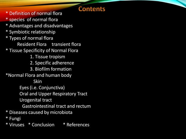 NORMAL HUMAN MICROBIOTA AND TYPES OF MICROBIOTA | PPT