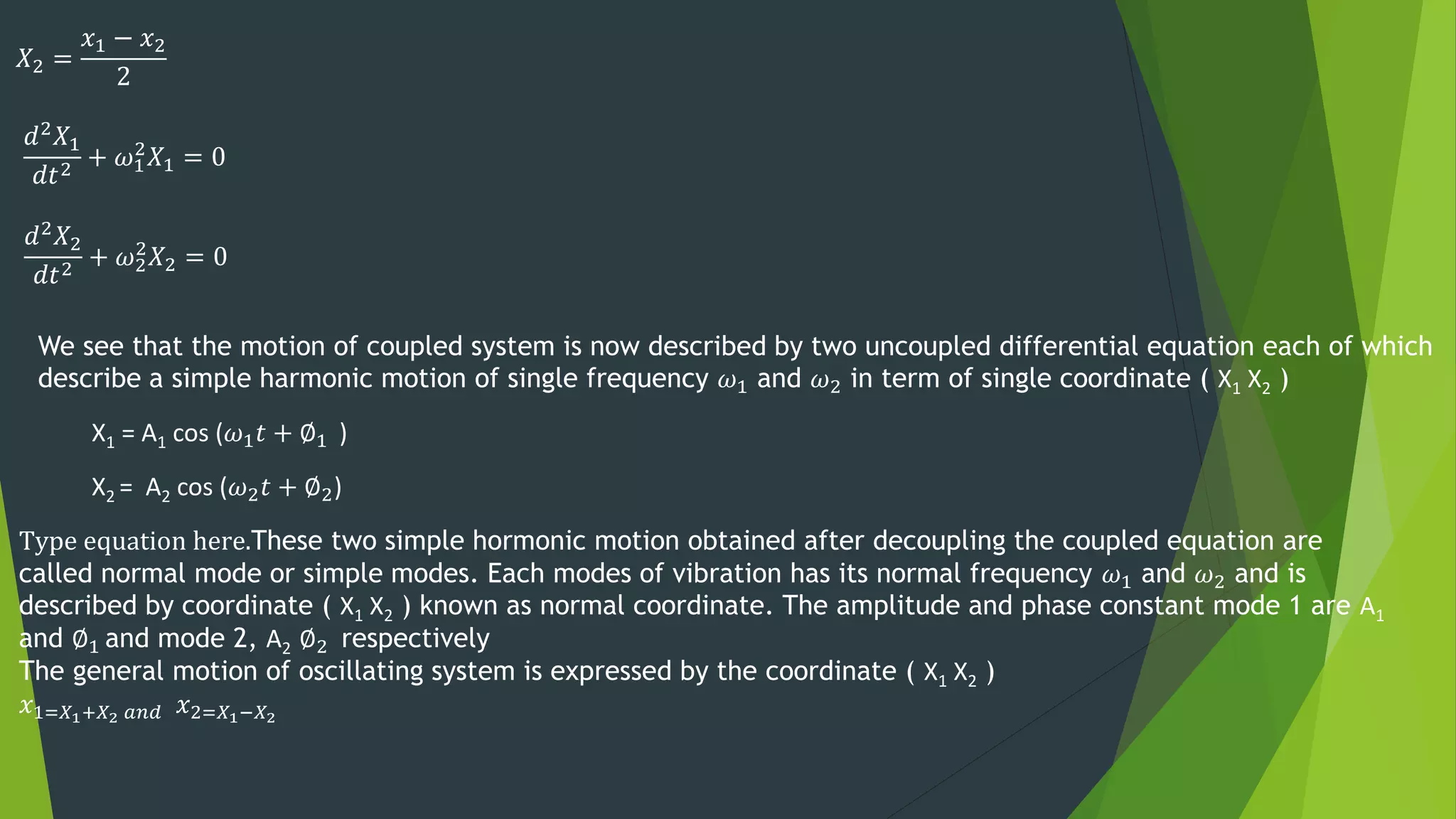 Normal mode ppt PHYSICS | PPTX