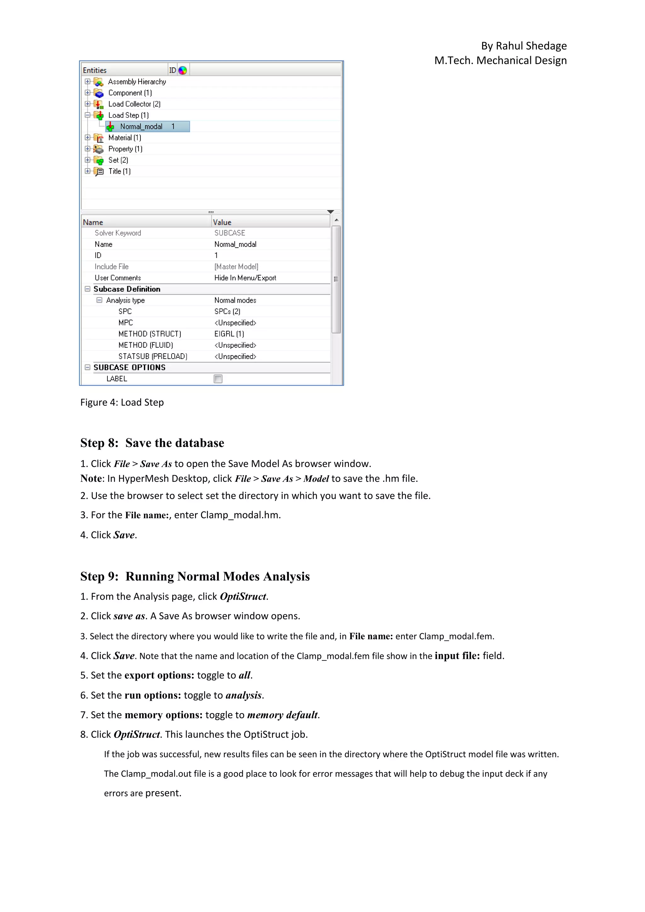 Normal Modal Analysis in Hypermesh | PDF
