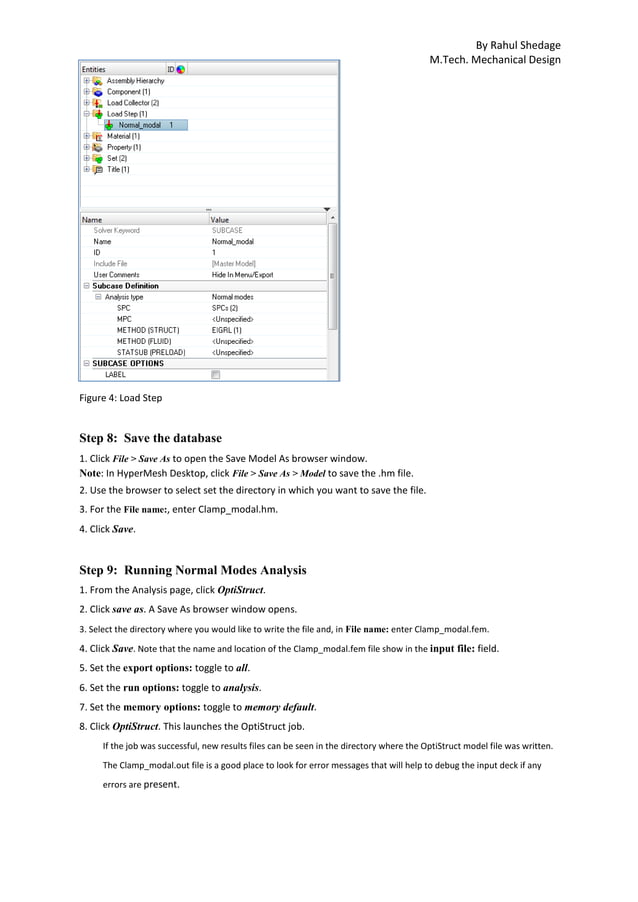 Normal Modal Analysis in Hypermesh | PDF