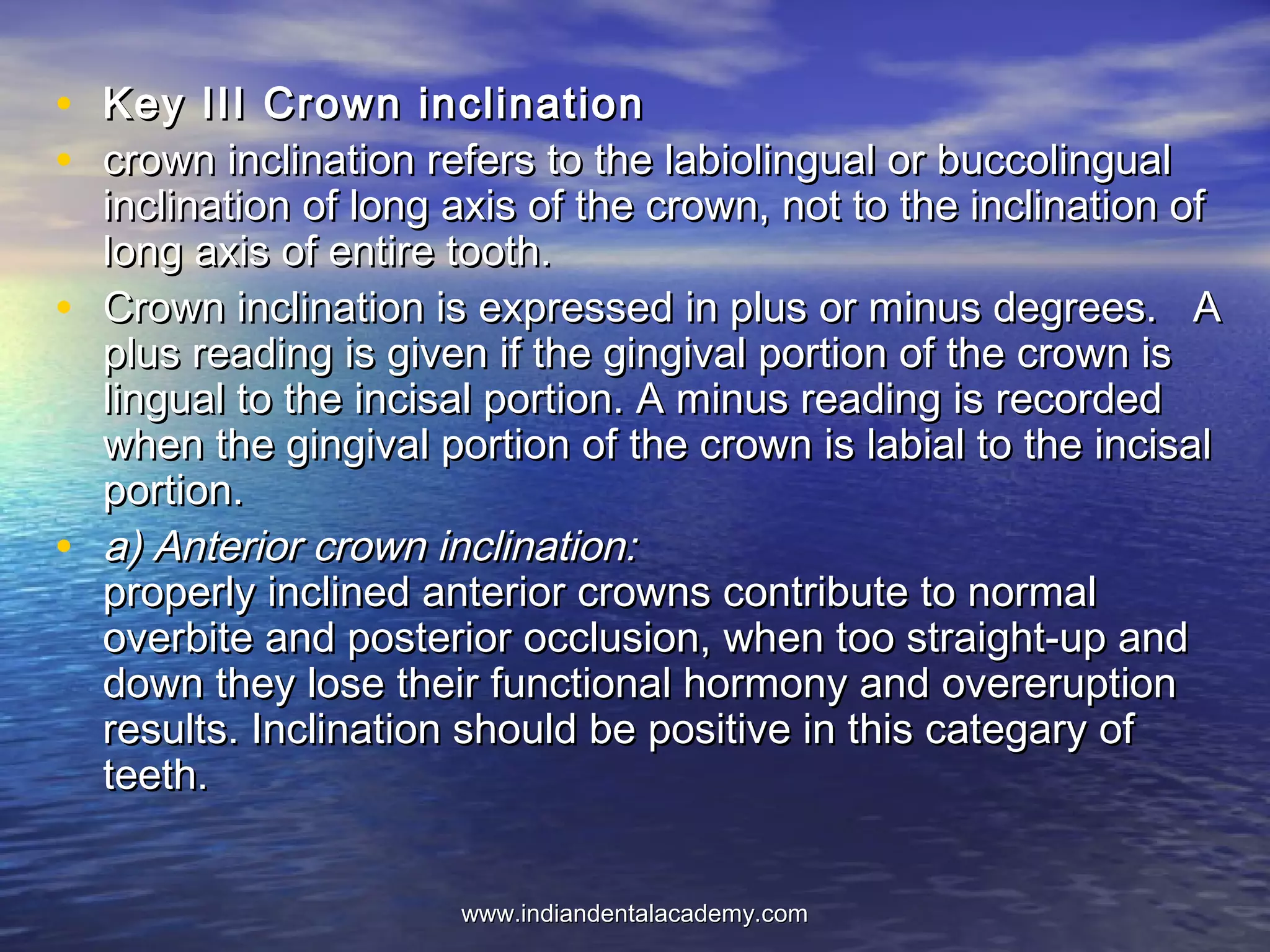Normal occlusion / dental crown & bridge courses | PPT