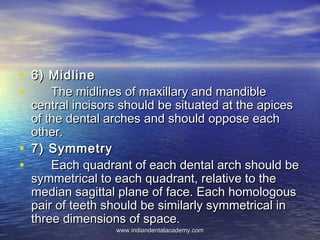 Normal occlusion / dental crown & bridge courses | PPT