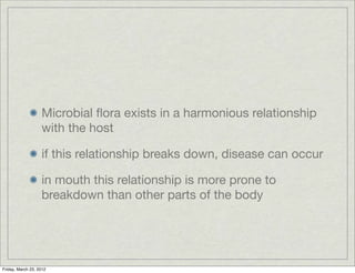 The Human Oral Microflora | PPT