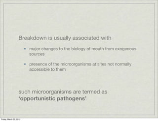 The Human Oral Microflora | PPT