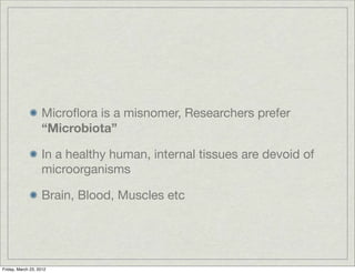 The Human Oral Microflora | PPT