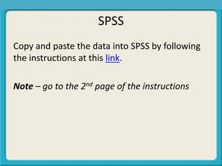Normal or skewed distributions (descriptive one sample) | PPTX