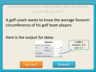 Normal or skewed distributions (descriptive both2) - Copyright updated ...