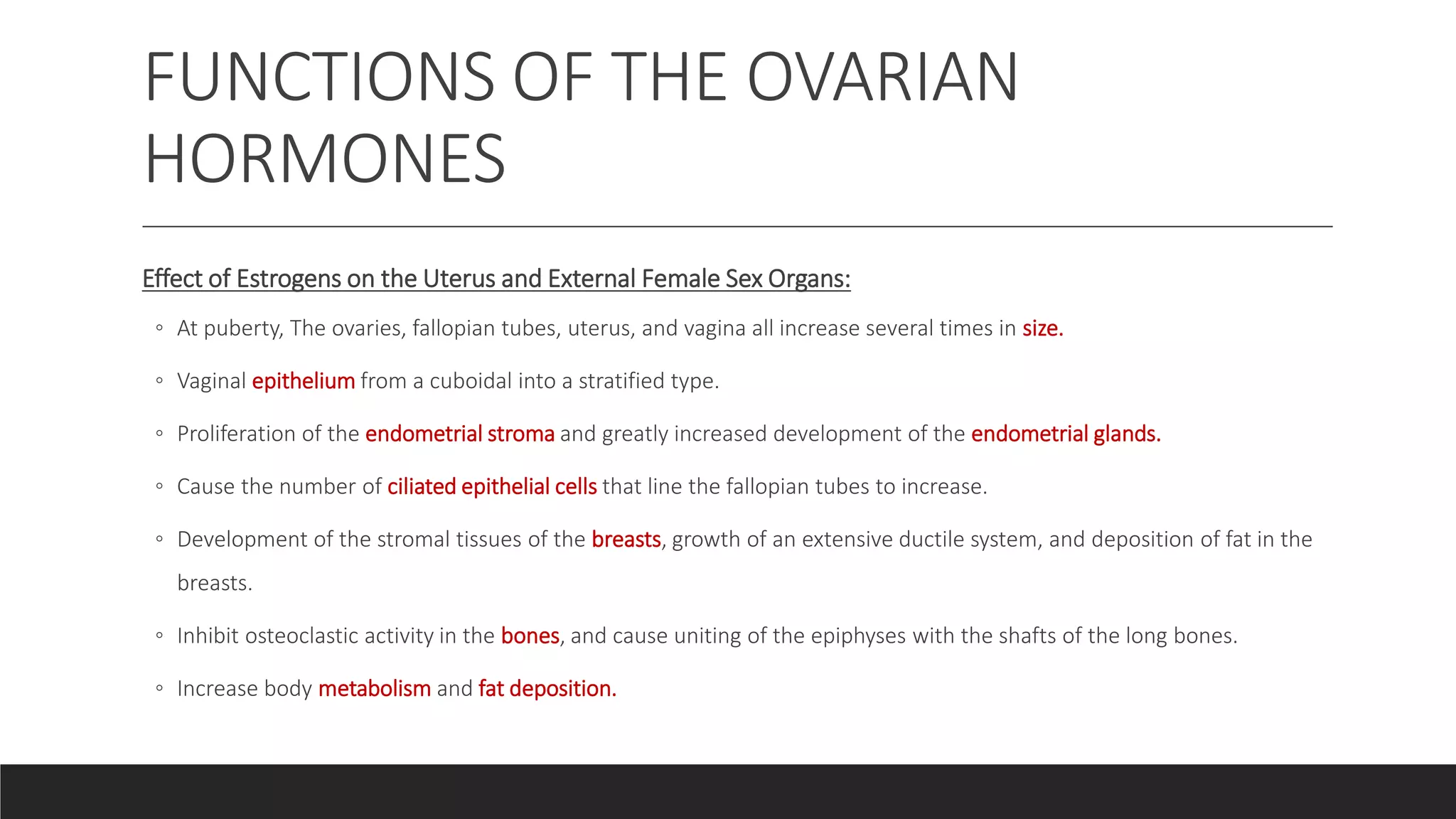 Normal physiology of female reproductive system | PPTX