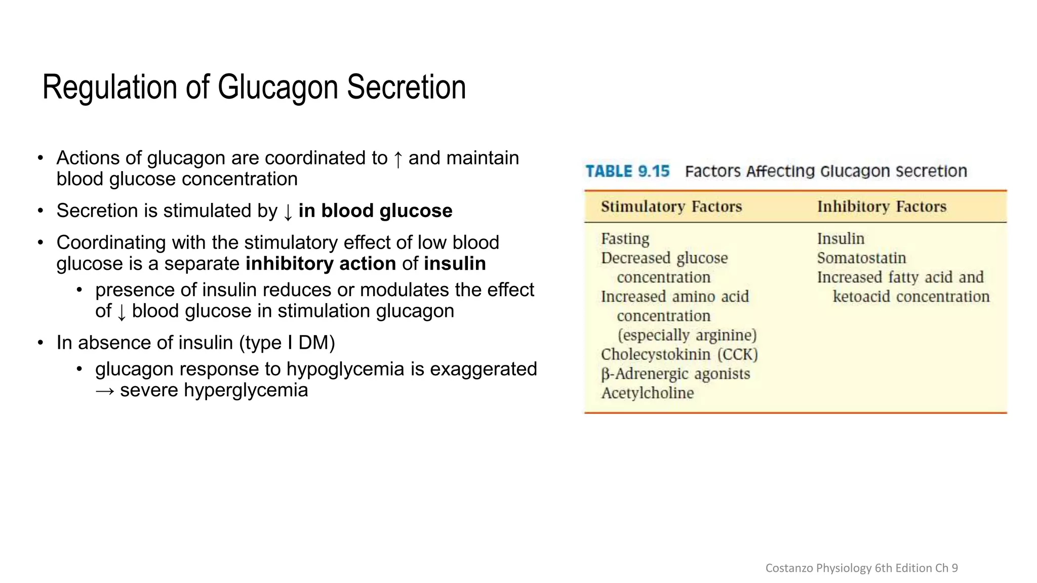 Normal physiology of insulin, Glucagon and Somatostatin | PPTX ...
