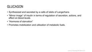 Normal physiology of insulin, Glucagon and Somatostatin | PPTX ...