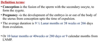 Normal pregnancy - CO, Samuel Kelueljang.pptx