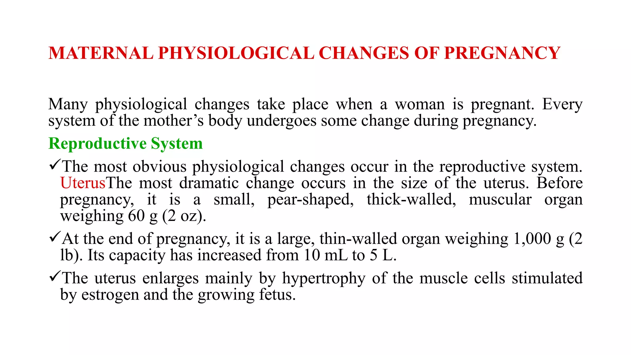 Normal pregnancy notes | PPTX