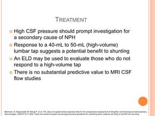 Normal Pressure Hydrocephalus | PPTX