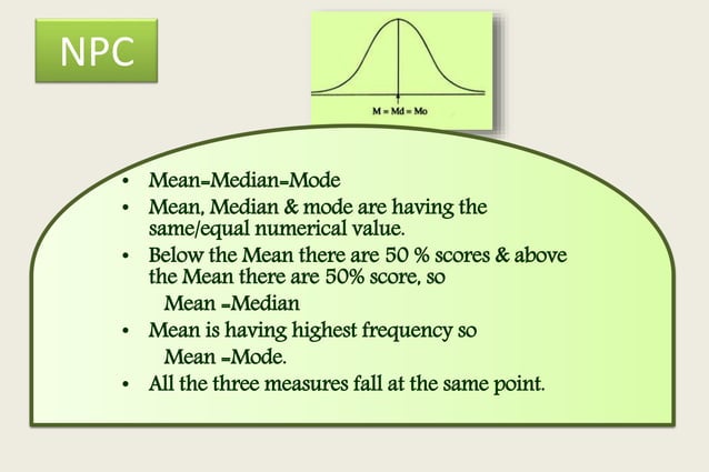 Normal Probability Curve by Dr. Neha Deo | PPTX