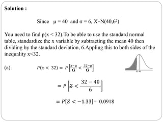 Normal probability distribution | PPTX
