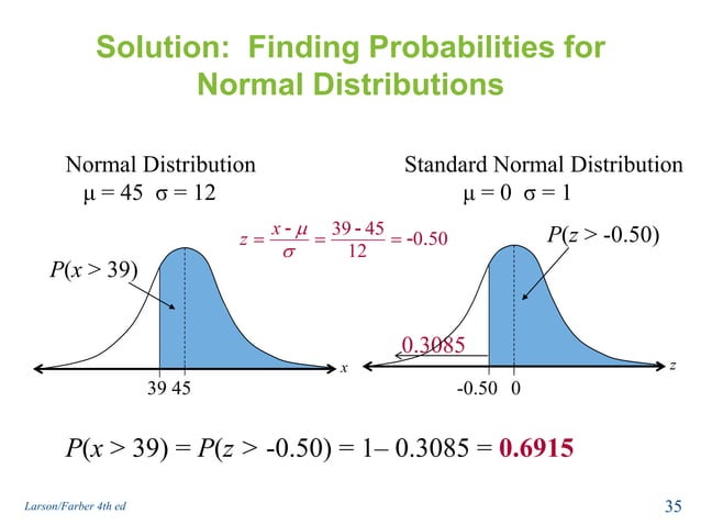 Normal Probability Distributions. ppt | PPT | Geography | Science