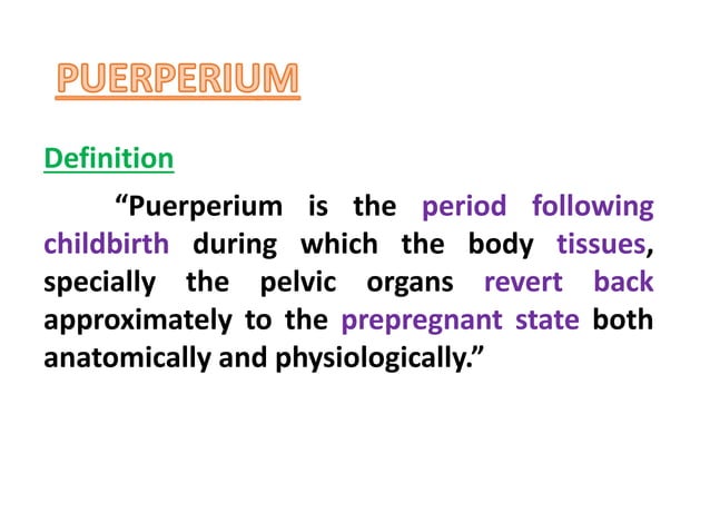 Normal puerperium | PPTX