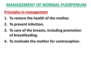 Normal puerperium | PPTX