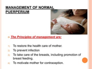 Normal puerperium | PPTX